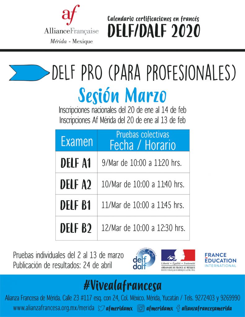 DELF PRO | Alianza Francesa de Mérida